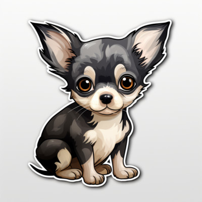 Autoaufkleber Sticker Niedlicher Chihuahua Aufkleber 9X9 cm | eBay.de