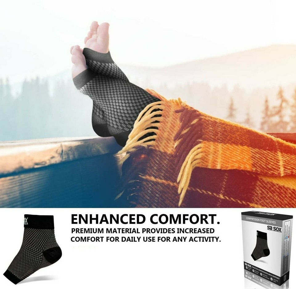SB SOX Compression Foot Sleeves for Men & Women - SB SOX & for Pain ...