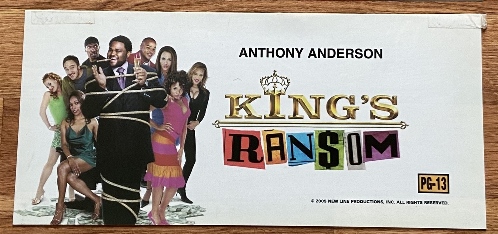 🌟 King's Ransom (2005) - Anthony Anderson - Movie Theater Mylar ...