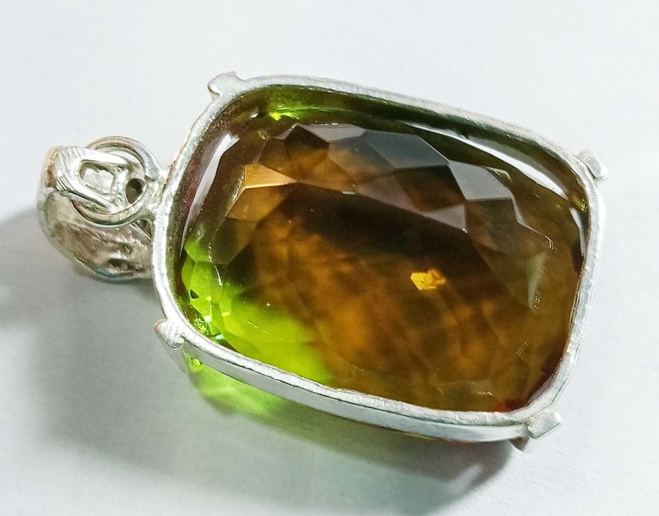 Alexandrite Cushion Cut Pendant 74.65 Ct Natural Locket Loose Gemstone ...