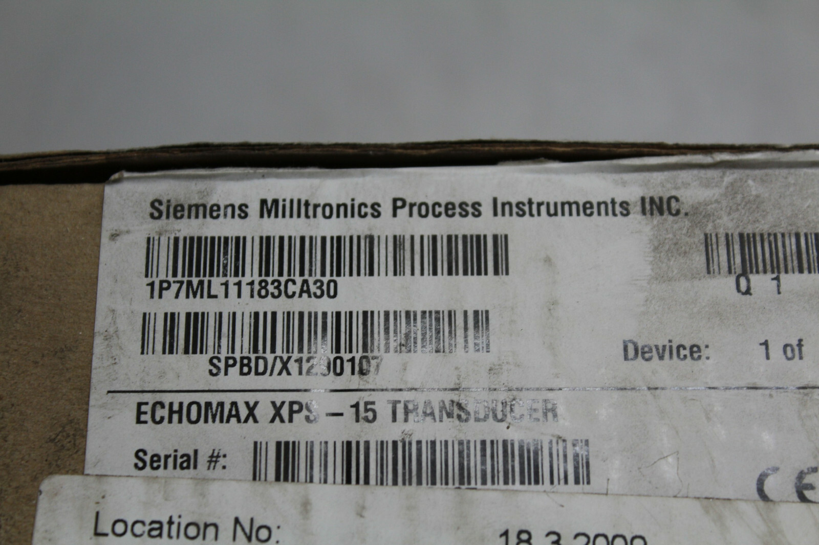 Siemens 7ML11183CA30 Milltronics Echomax XPS-15 NEW | eBay