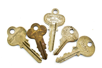 Vintage Master Lock Lion Wards Russwin Chilock Penn Logo Padlock Keys 5 ...