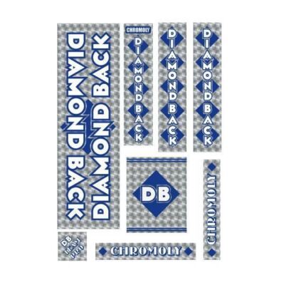 1981-82 Diamond Back - Medium Pro Blue DB decal set | eBay