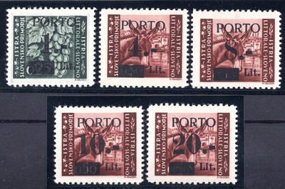 Slovenian Coast - Port Tax Marker No. 1/II - 5/II Complete Series | eBay UK