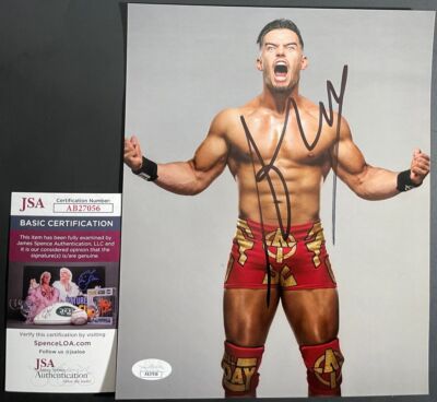 WWE NXT Austin Theory Signed 8x10 Photo D Autograph WrestleMania JSA ...