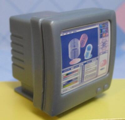 SILVER SCIENCE desktop computer 4 OFFICE DESK 1990s BARBIE DOLL DREAM ...