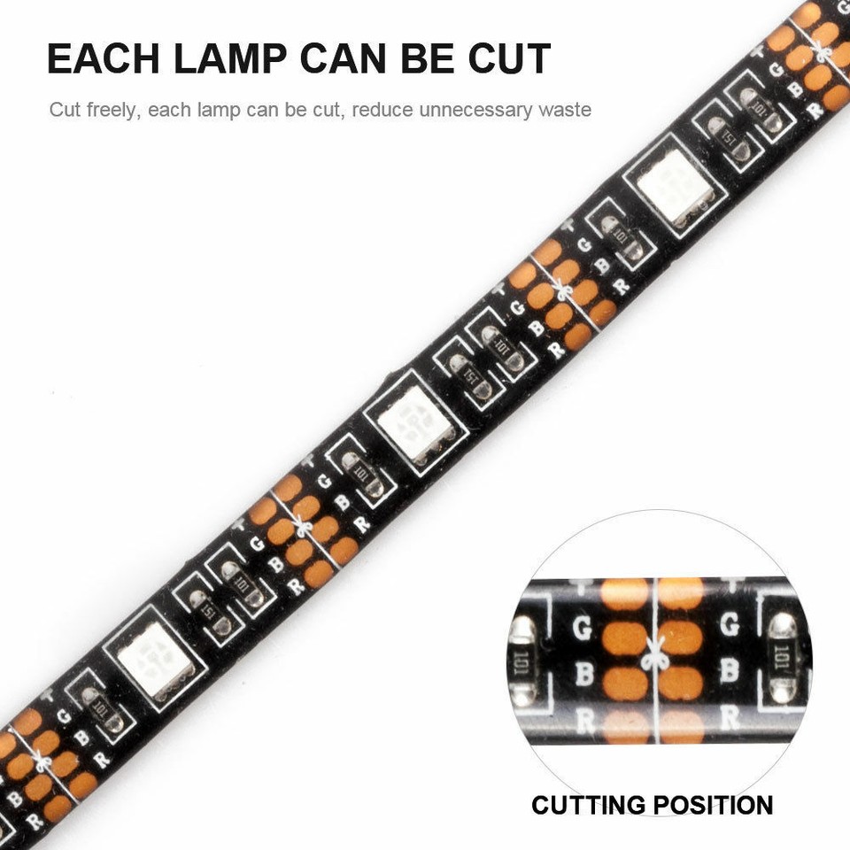 5V USB LED Strip Lights TV Back Light 5050 RGB Color Changing with ...