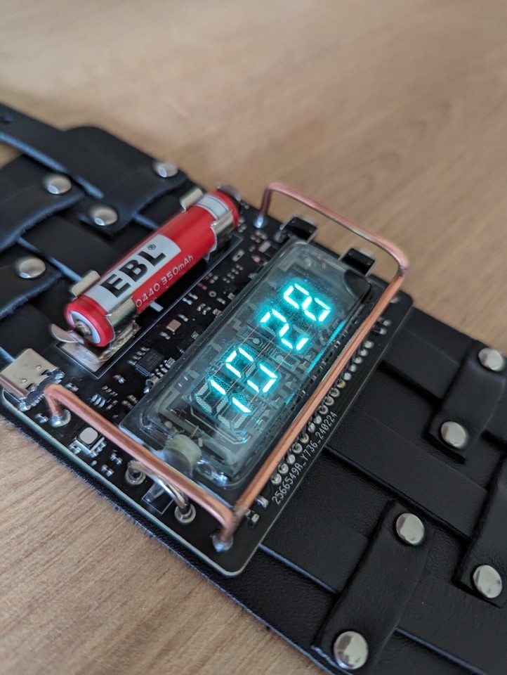 NIXIE VFD ERA WRIST WATCH BASED ON VFD TUBE IVL2-7/5 NEW type C || auto ...