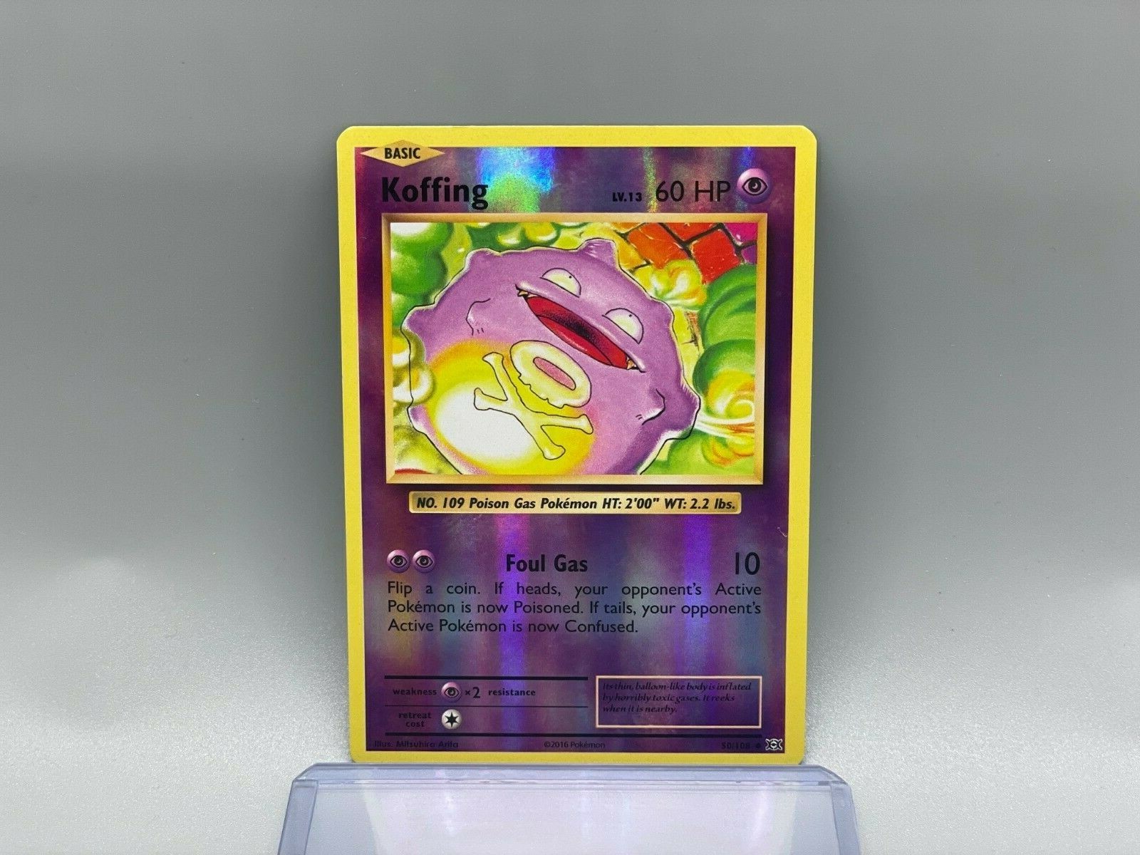 Pokemon TCG Koffing 50/108 (reverse holo) | XY Evolutions 2016 | Mint ...