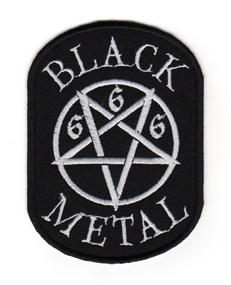 Black Metal 666 Pentagram Patch | Extreme Heavy Metal Subgenre Music ...