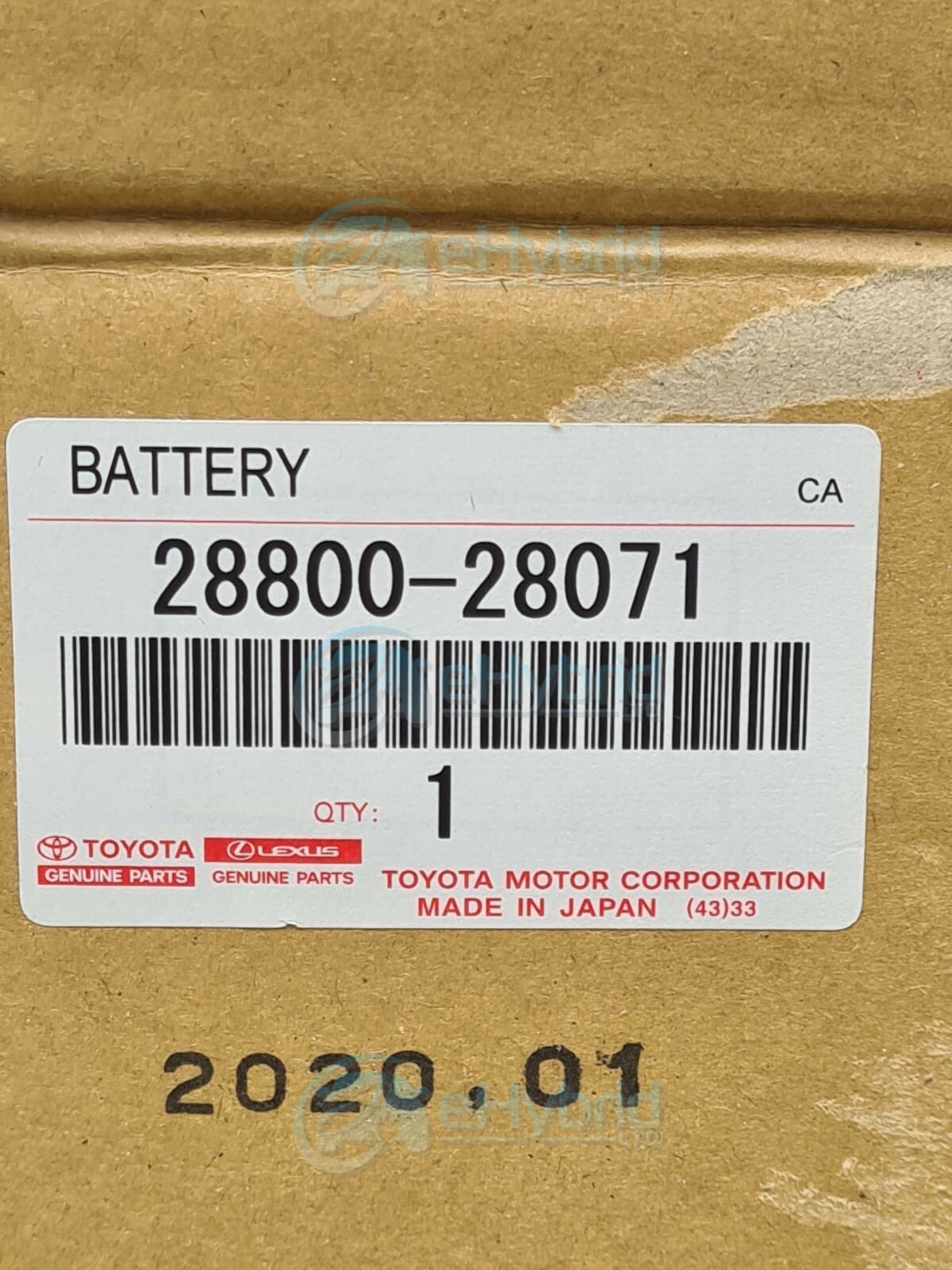 Toyota Estima 12V Battery Genuine Panasonic S55D23L Temp Sensor Oem ...