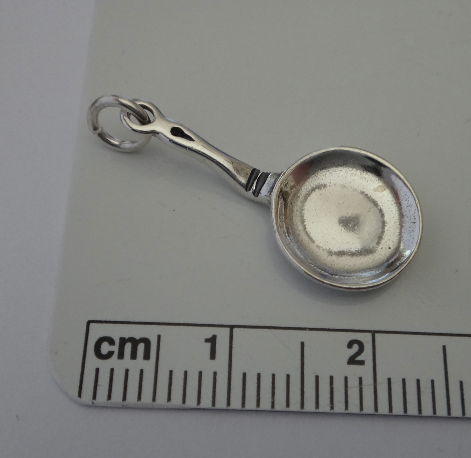 Sterling Silver 23x11mm Frying Pan Fancy Handle Charm | eBay