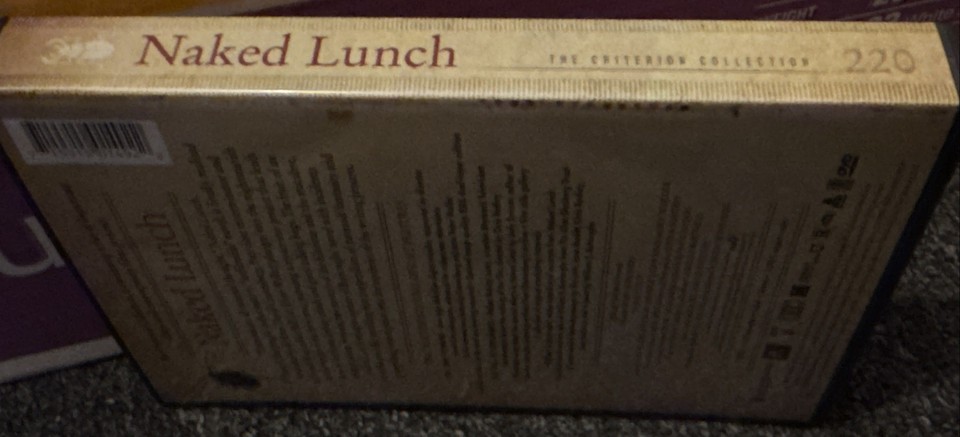 David Cronenberg's NAKED LUNCH - Criterion Collection Spine 220 LIKE ...