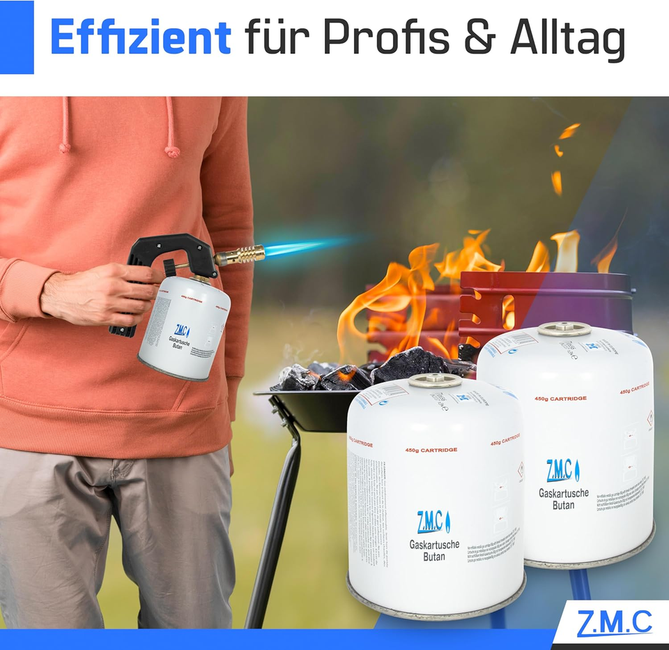 5 Cartucce Di Gas Da 450G, Gas Propano/Butano 900Ml, Cartuccia Di Gas ...