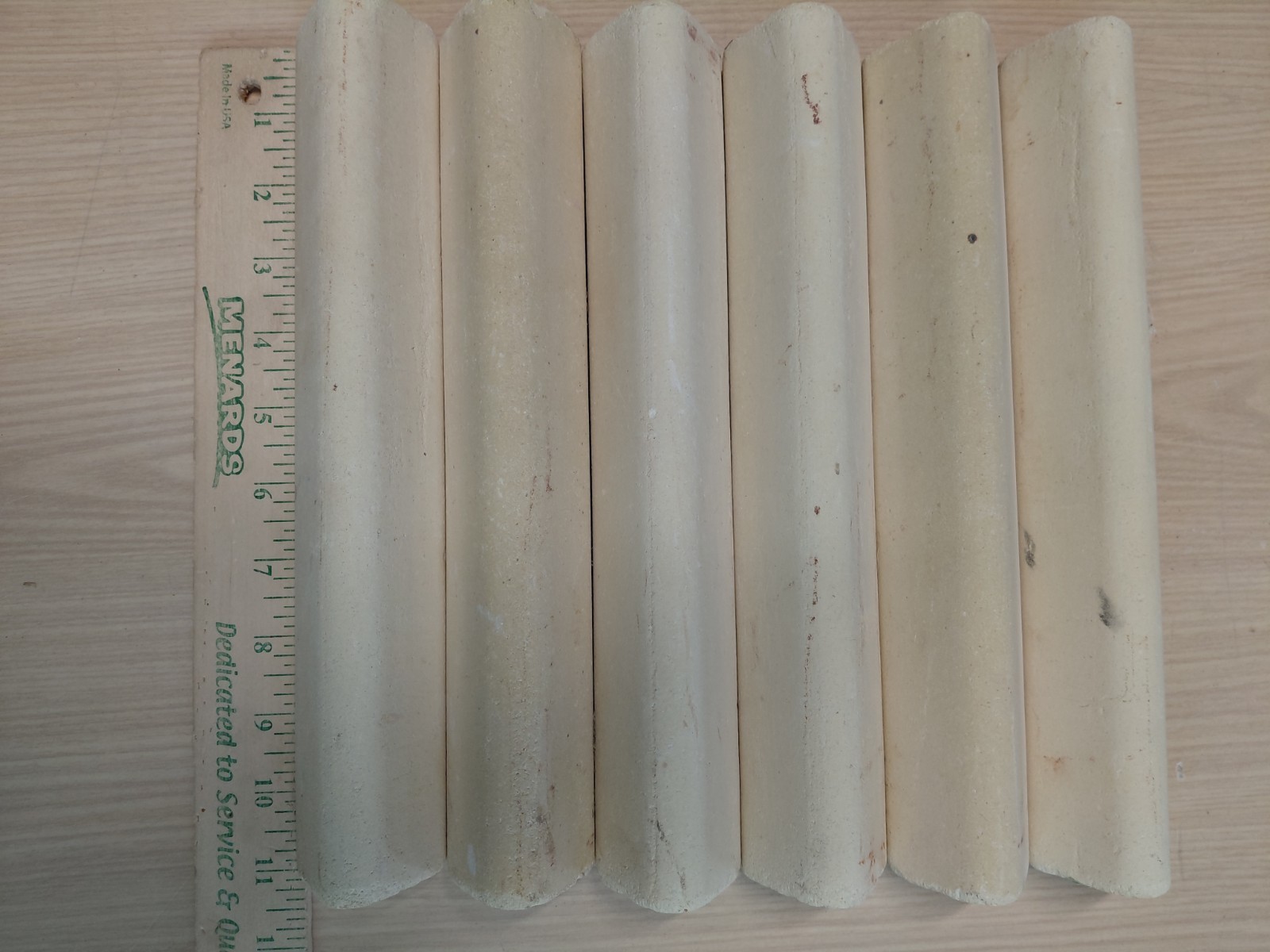 Lot of 6 Kiln Posts 12" Triangle Ceramic Pottery Shelf Furniture Posts ...