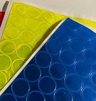 Hunting Reflective 1' Adhesive Vinyl Dots - Sheet of 64 Dots choose ...