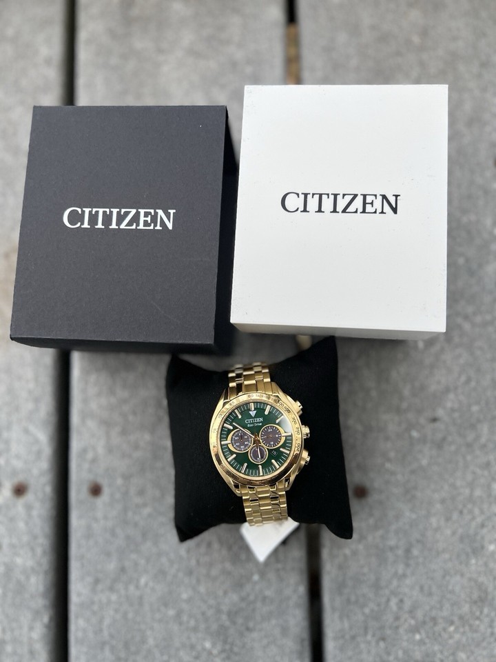 Citizen Men's Eco-Drive Carson Stainless Steel Bracelet Chronograph ...