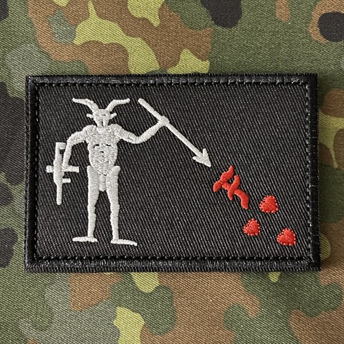 FORWARD OBSERVATIONS GROUP Blackbeard Flag Embroidered Patch w/Hook ...