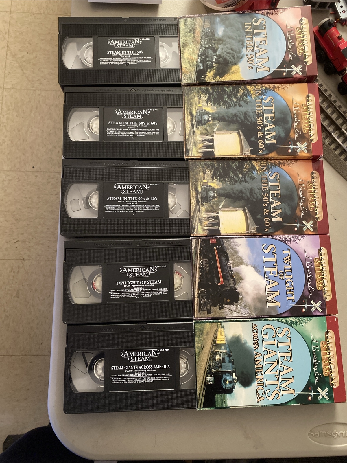 American Steam VHS Lot Of 7 Vanishing 1998 Green Frog Productions 1218 ...