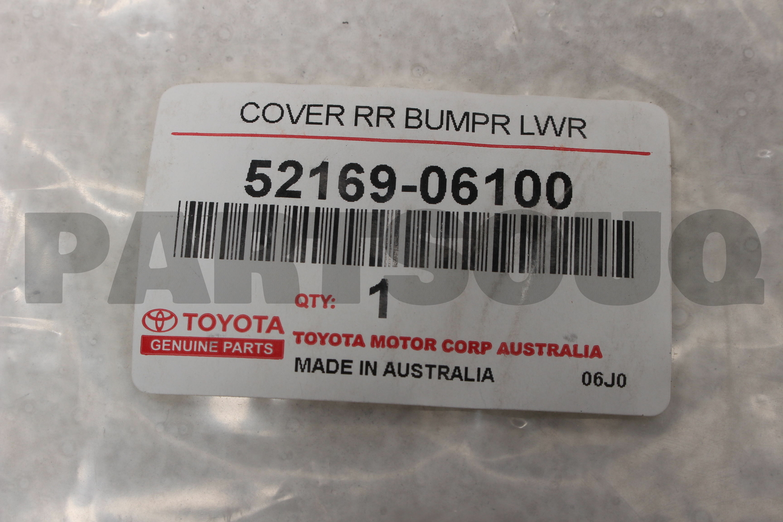 5216906100 Genuine Toyota Cover RR Bumper LW 52169-06100 for sale ...