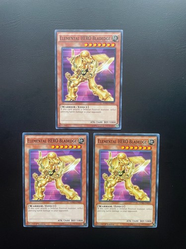 Yugioh Elemental HERO Bladedge SDHS-EN009 Common Mixed Editions NM/LP ...