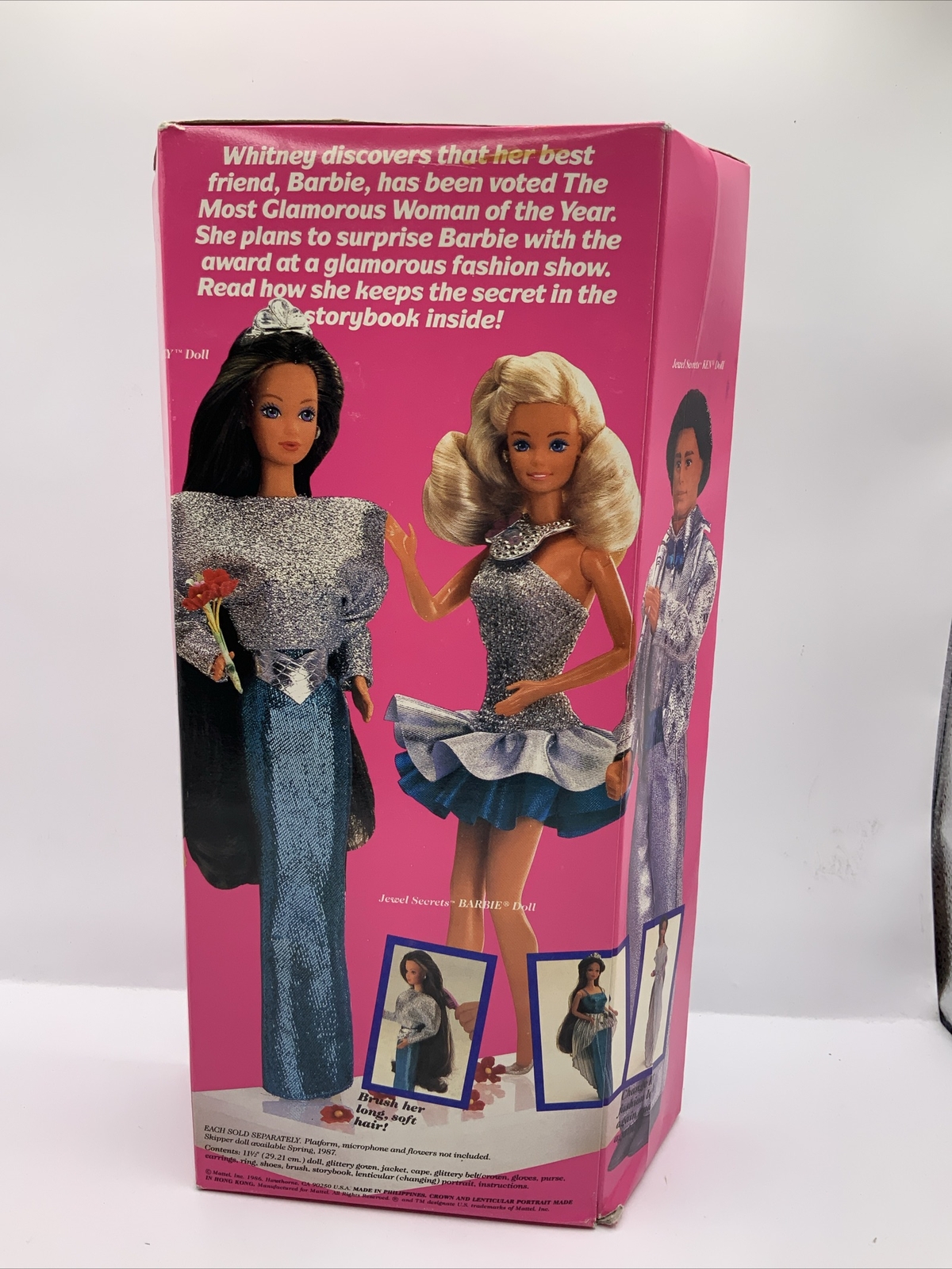 1986 Mattel Barbie JEWEL Secrets Whitney Doll 3179 NRFB for sale online ...