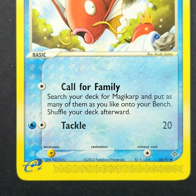 Pokémon TCG Magikarp EX Dragon 60/97 Regular Common for sale online | eBay