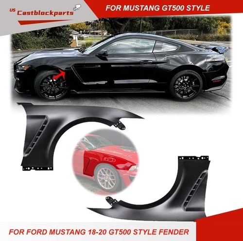 Fits for 18-20 Ford Mustang GT500 Style Front Passenger and Driver Side ...