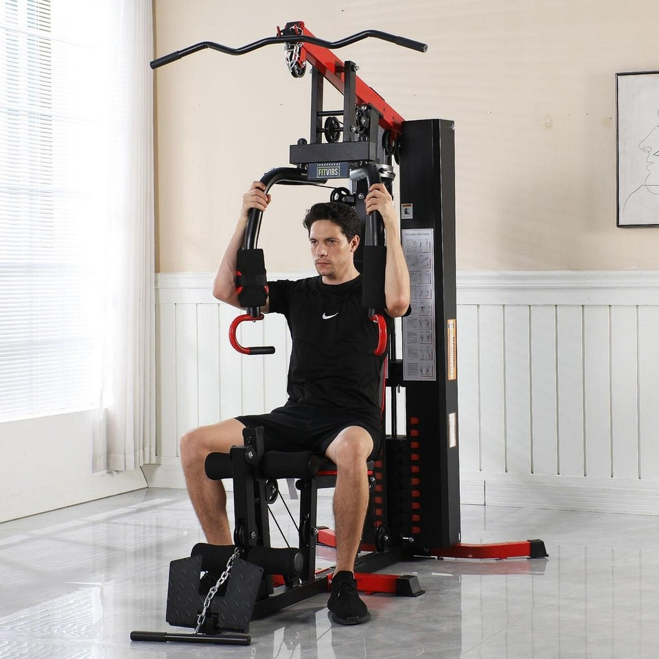 Multifunctional Home Gym System Full Body Workout Station 330b Weight ...
