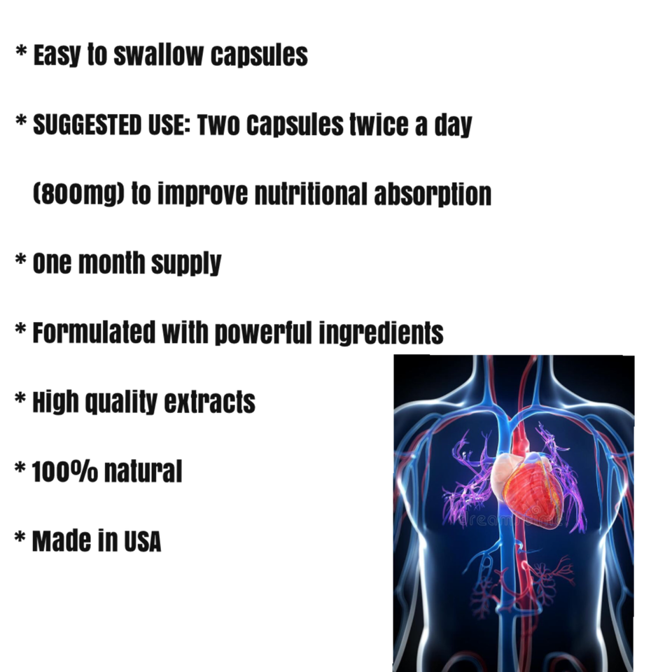 VEIN SUPPLEMENT, 120 Capsule, Clean Vein and Arteries, Flexibility ...