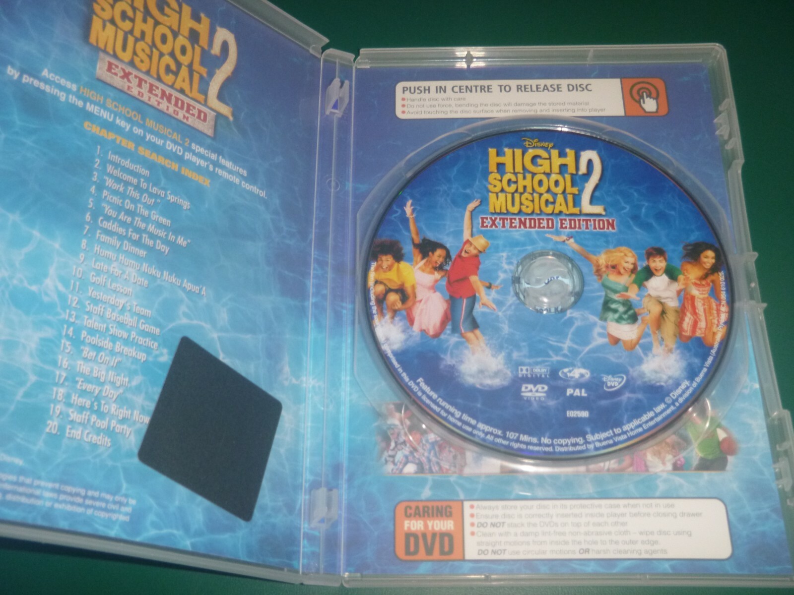 High School Musical 2 (DVD, 2007) Excellent Condition Region 4 ...