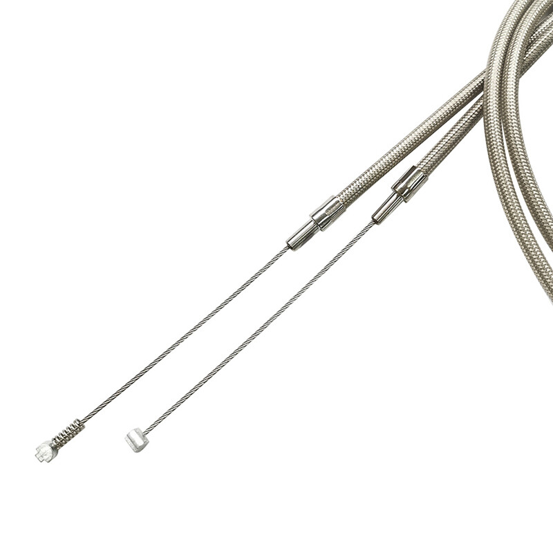 2Pcs Throttle Cable Wire Steel For Harley Davidson Sportster XL1200 883 ...