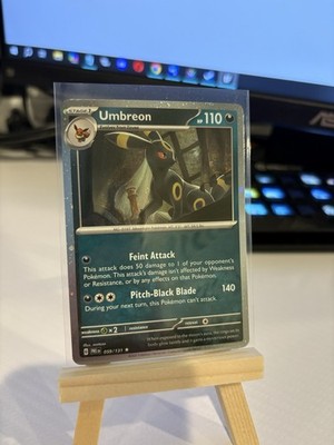 Umbreon 059/131 Cosmos Galaxy Holo Prismatic Evolutions Mini Tin Costco ...