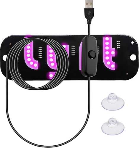 Car Windshield LED Light Sign, Bright Glow Signs Decals with Suction ...