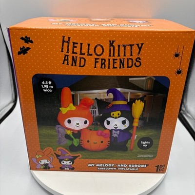 HELLO KITTY & FRIEND Halloween Inflatable Kuromi & My Melody Airblown ...