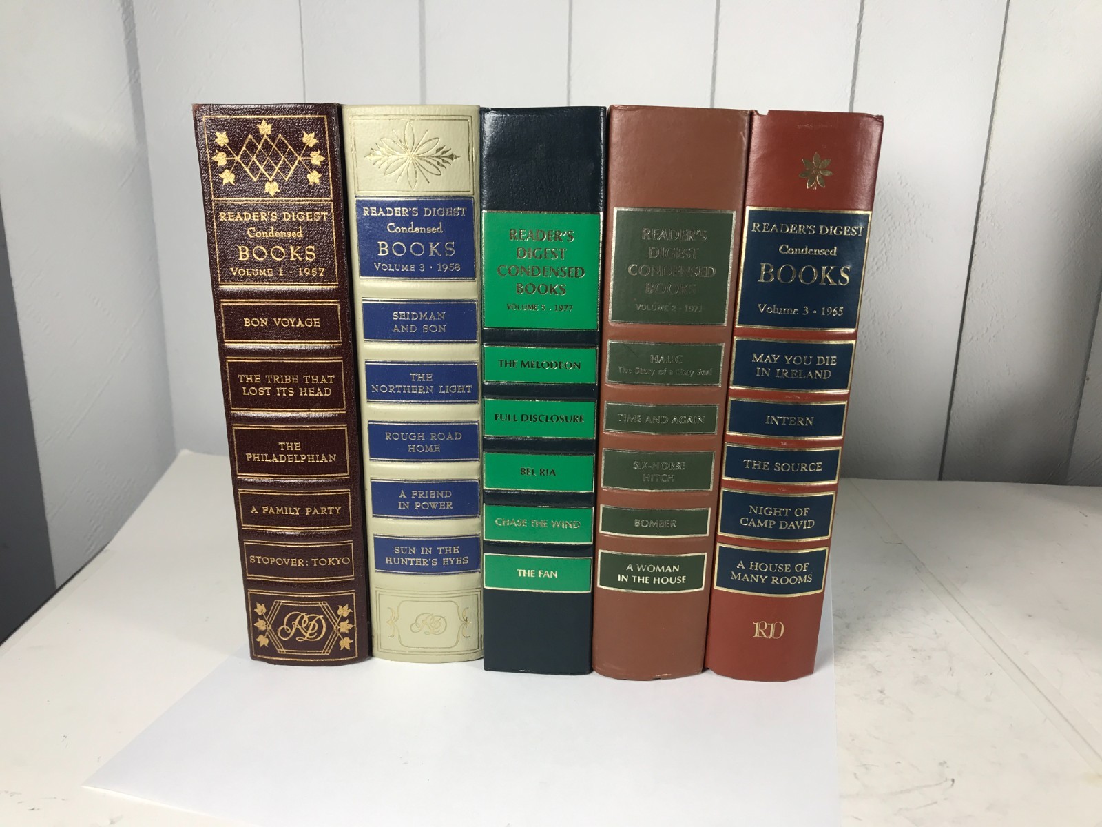 Lot Of 5 Vintage Readers Digest Condensed Books From 1957 1958 1965 ...
