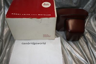 NEW Leica LEITZ M4 eveready carrying case GENUINE LEATHER BROWN COLOR ...