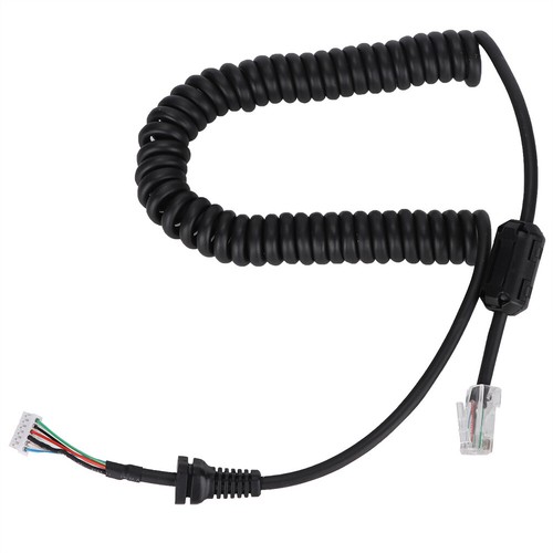 Hand Microphone Cable 6 Pin Speaker Mic Replacement Cable Cord 3.5mm ...