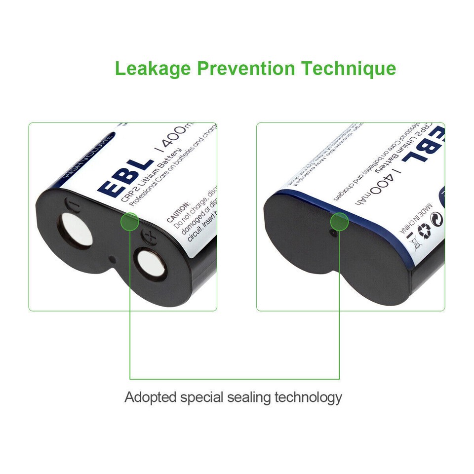 EBL 6V CR-P2 Lithium Batteries 1400mAh 223A DL223A EL223AP Photo ...