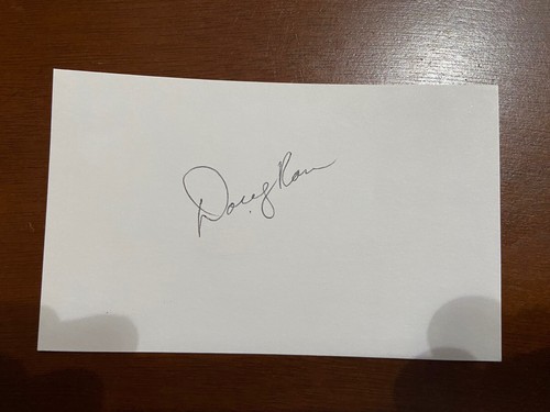 Doug Rau Signed 3x5 Autograph Index Card Los Angeles Dodgers TOUGH AUTO ...