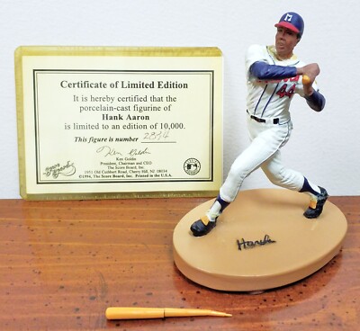 GARTLAN ~ HANK AARON ~ RARE LIMITED EDITION ~ NUMBERED FIGURINE ~ WITH ...