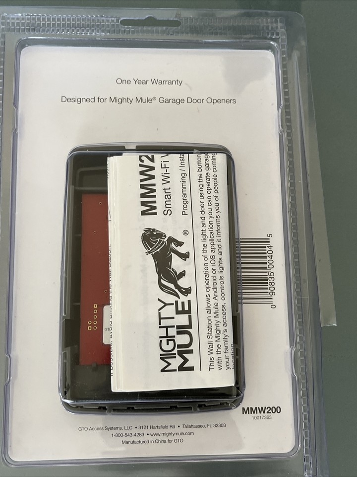 Mighty Mule Wi-Fi Wall Station Light Control Buttons Smartphone Door ...