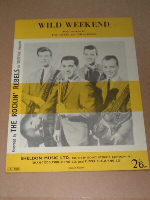 Rockin' Rebels - Wild Weekend sheet music | eBay UK