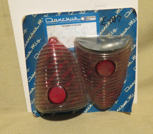NIP SEALED Danchuk GM 1955 Chevy RED Tail light Lenses Chevrolet New ...