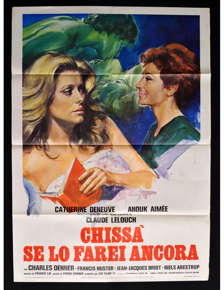Manifesto Chissa' Se Lo I'D Do Back Catherine Deneuve Anouk Aimee ...