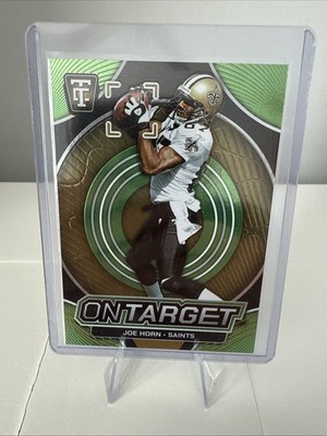2024 Panini Totally Certified On Target Joe Horn #23 Mirror Neon Green ...