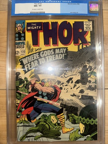 THOR 132 CGC 9.6 OLD LABEL NEVER PRESSED | eBay