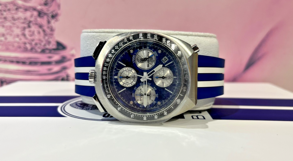 Bulova Shelby Racer Blue Chronograph Men's Watch LIMITED EDITION W/ Box ...
