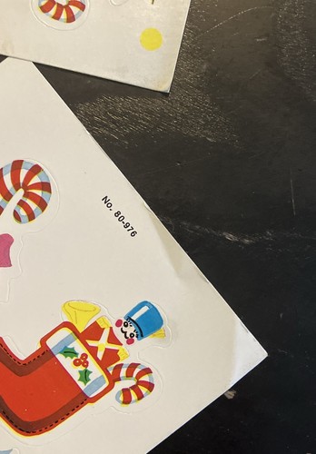 VINTAGE DENNISON CHRISTMAS STICKERS LOT- 13 STICKER SHEETS HOLIDAY | eBay