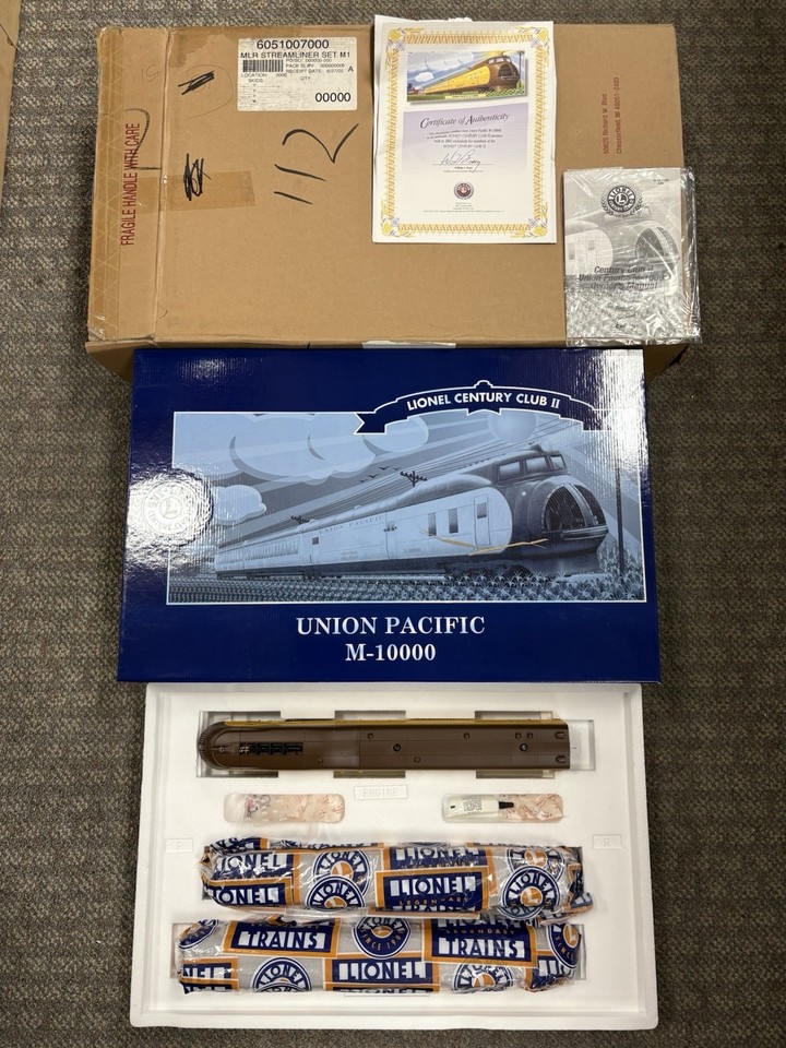 + Lionel 6-51007 O Gauge Union Pacific Century Club II M-10000 ...